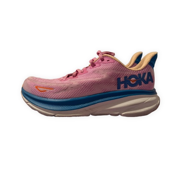 Hoka | Shoes | Hoka Clifton 9 Sneakers Pink And Blue Athletic Shoes ...
